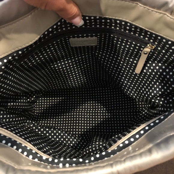 kate spade | Bags | Kate Spade New Yorker Puffer Tote In Beigenude ...